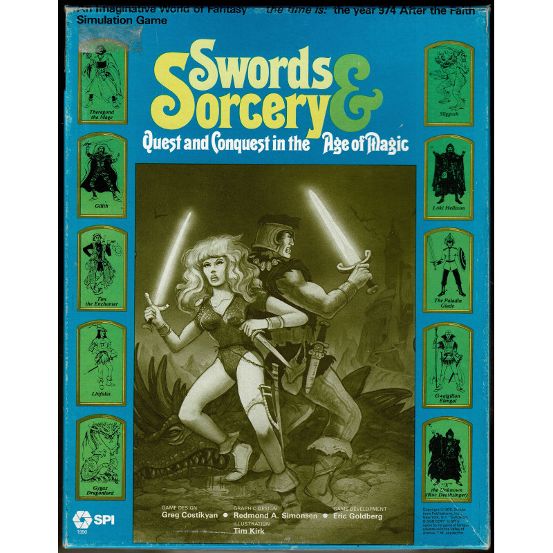 Swords & Sorcery - Quest and Conquest in the Age of Magic (wargame SPI ...