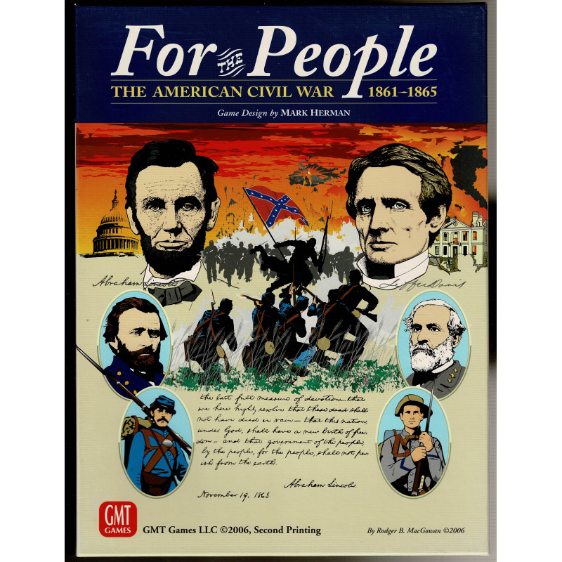 For the People - The American Civil War 1861-1865 (Card Driven wargame ...